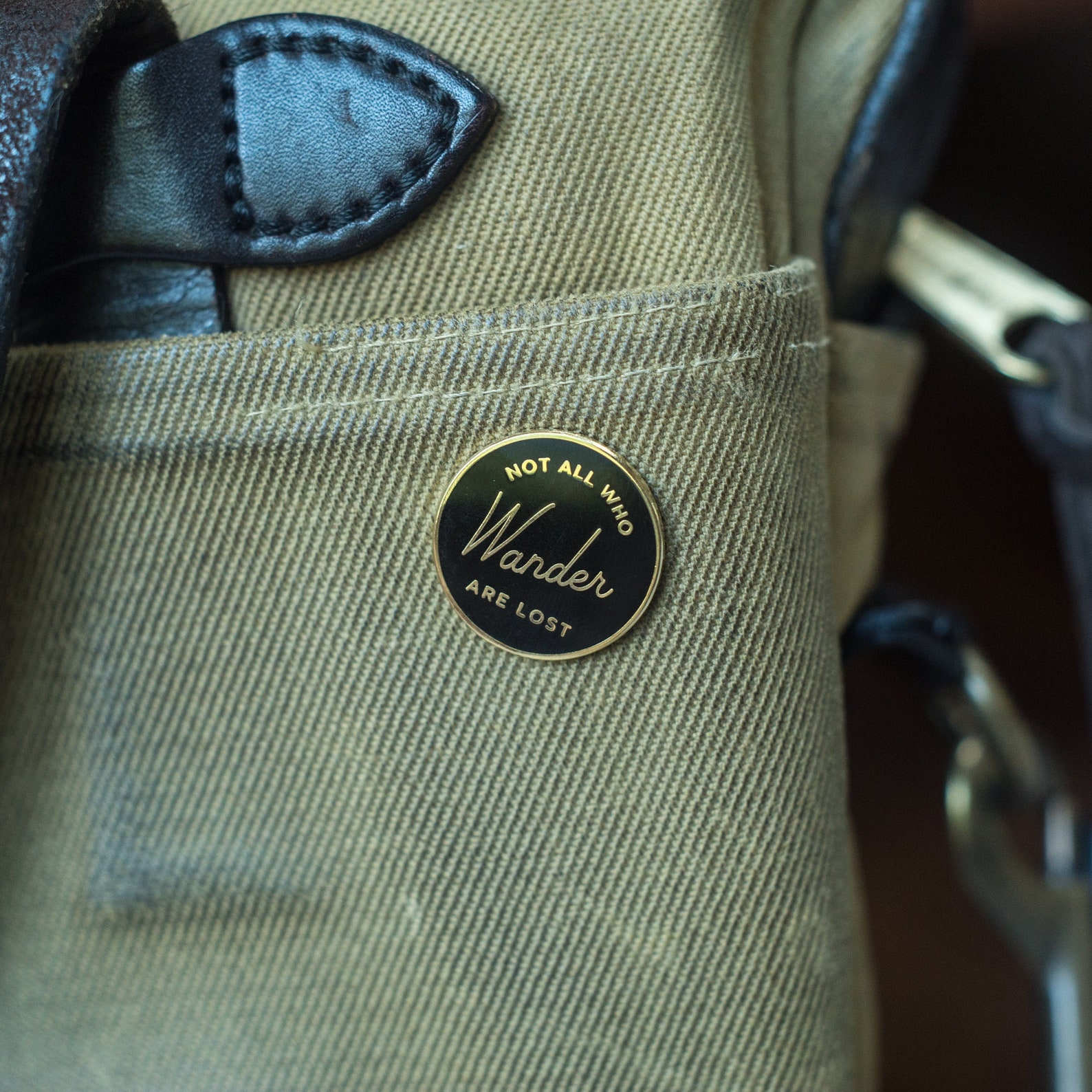 Not All Who Wander Are Lost Enamel Pin Travel Hard Enamel - Etsy