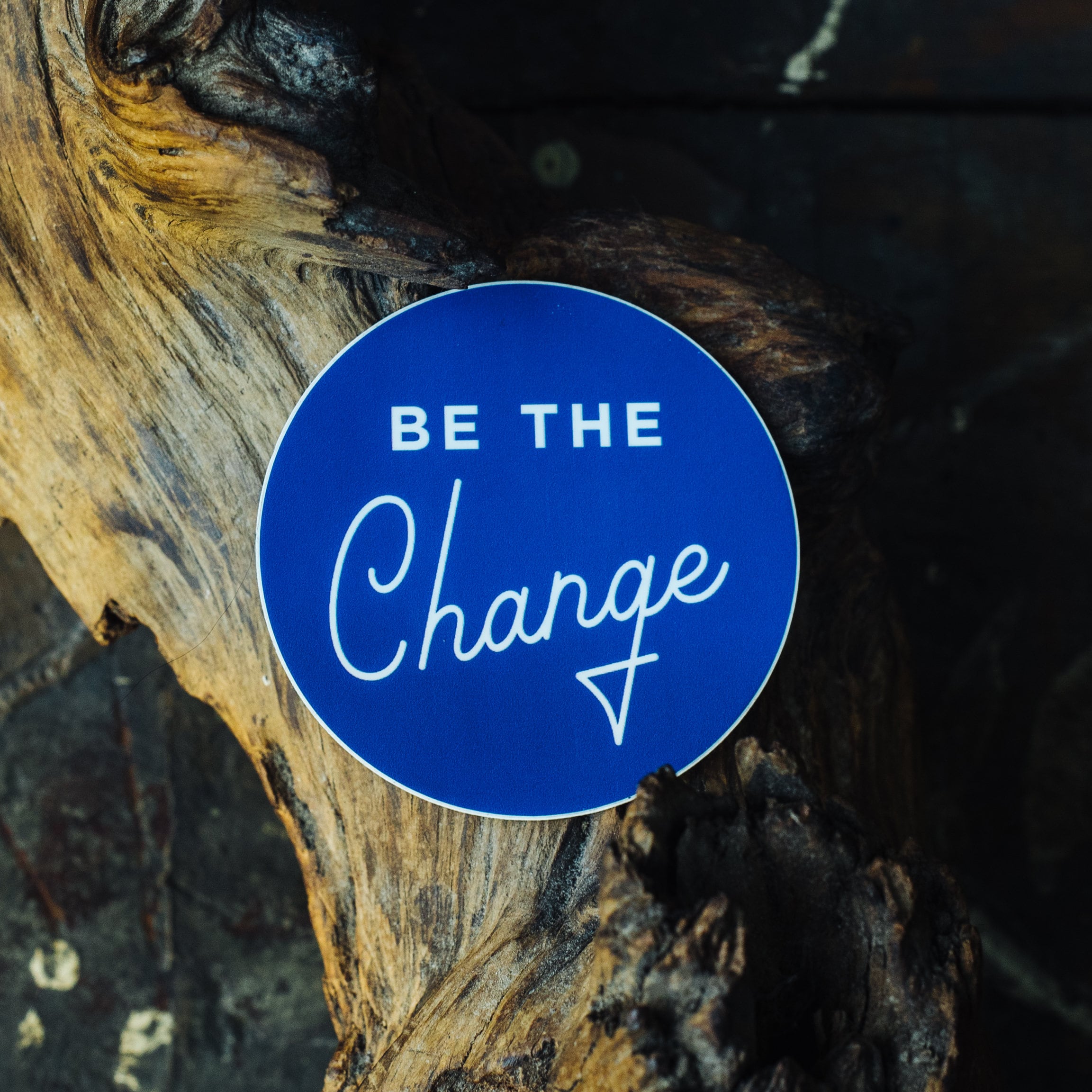 Be the Change Vinyl Sticker Motivational Sticker Decal | Etsy