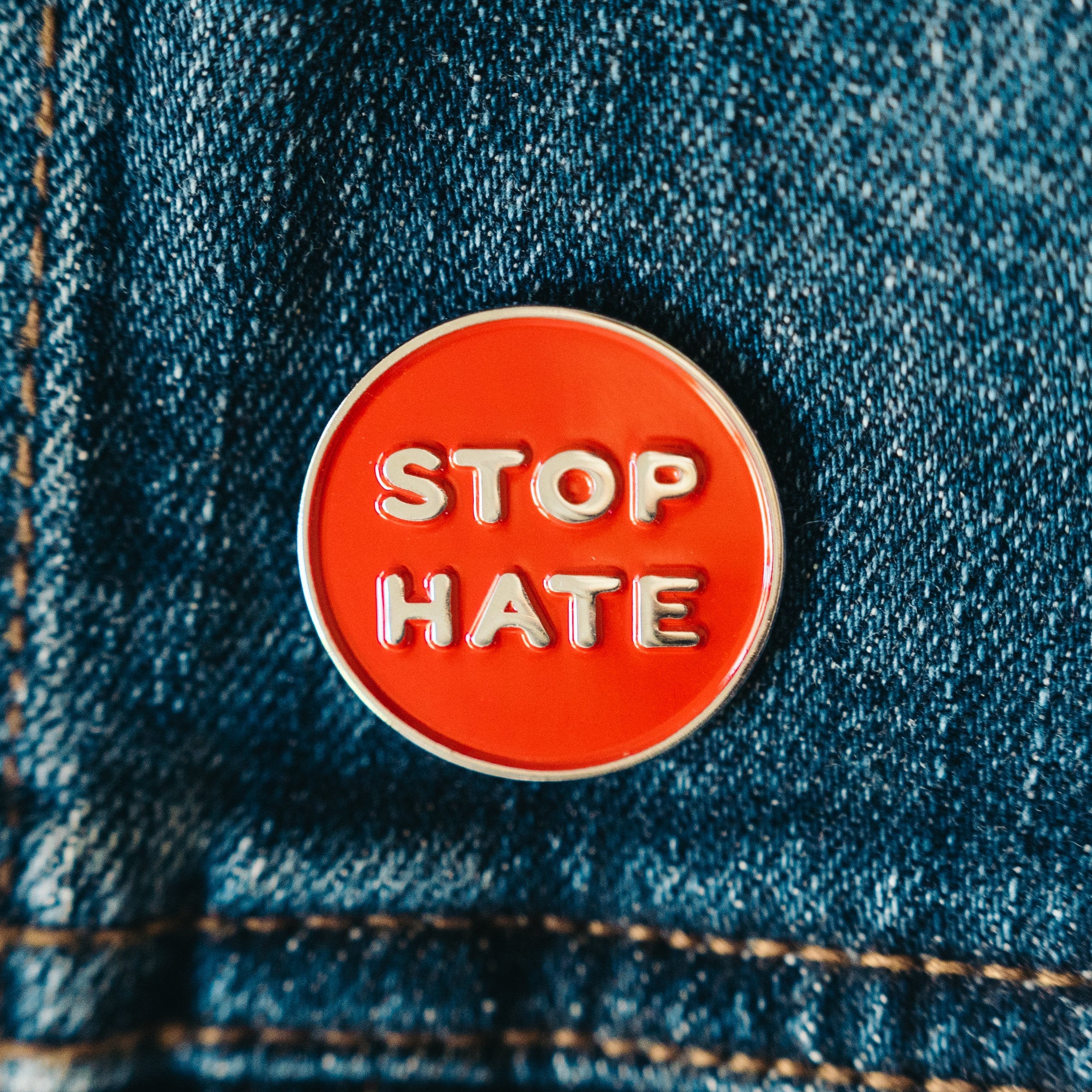 Stop Hate Soft Enamel Pin - - Etsy