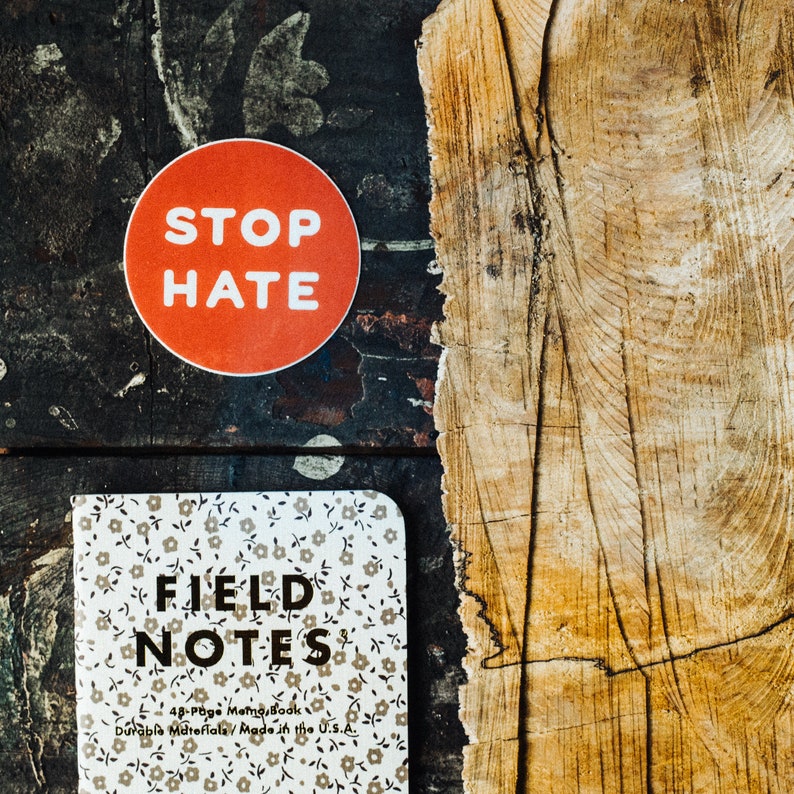 Stop Hate Vinyl Sticker Resist Feminist Feminism - Etsy