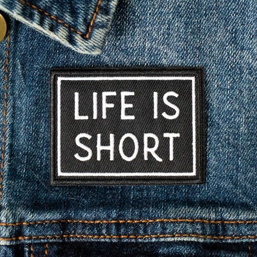 Life is Beautiful Embroidered Patch Iron on Patch Sew on - Etsy