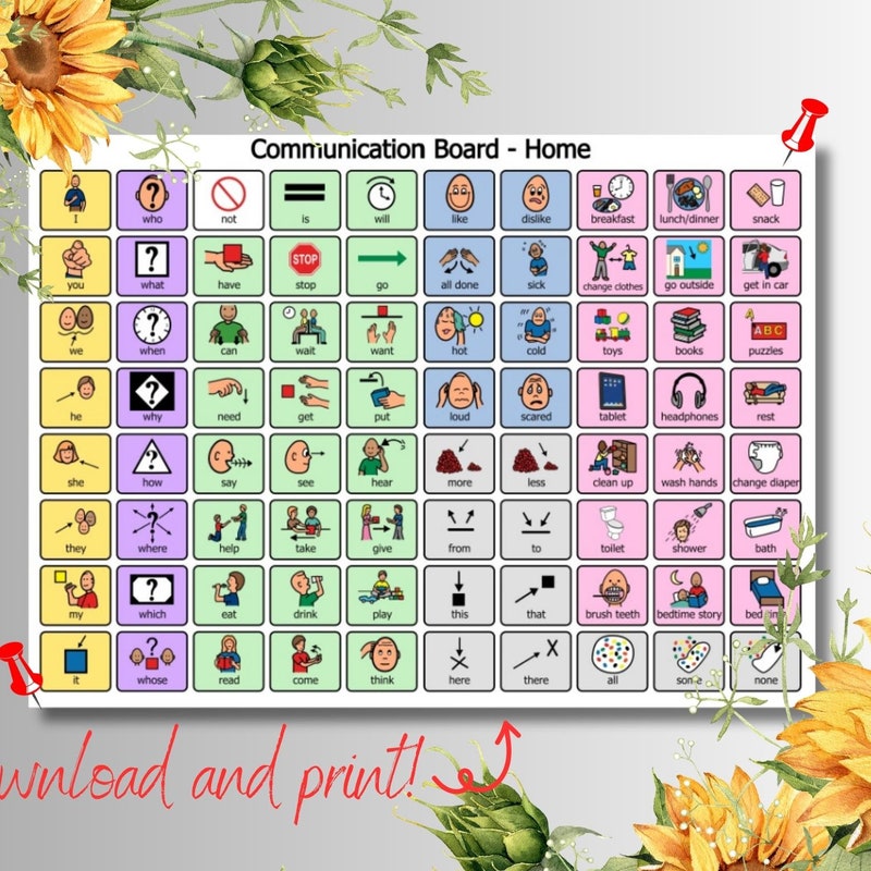 Communication Board - Etsy