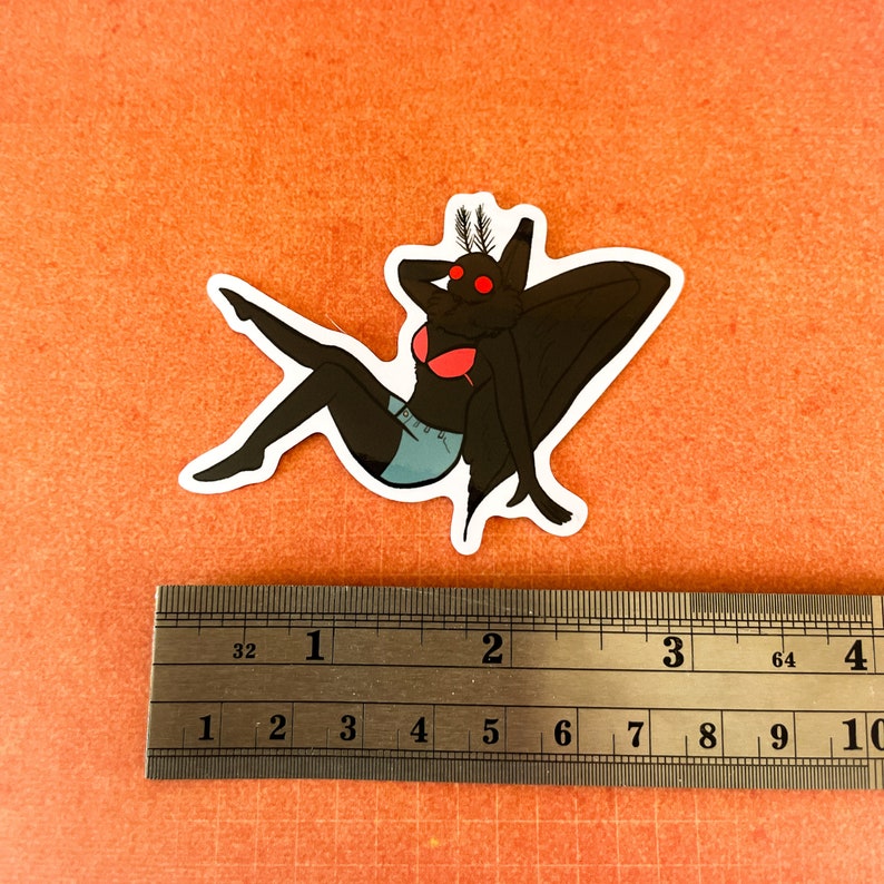Sexy Mothman Pinup | Individual Vinyl Sticker | Journal | Laptop ...