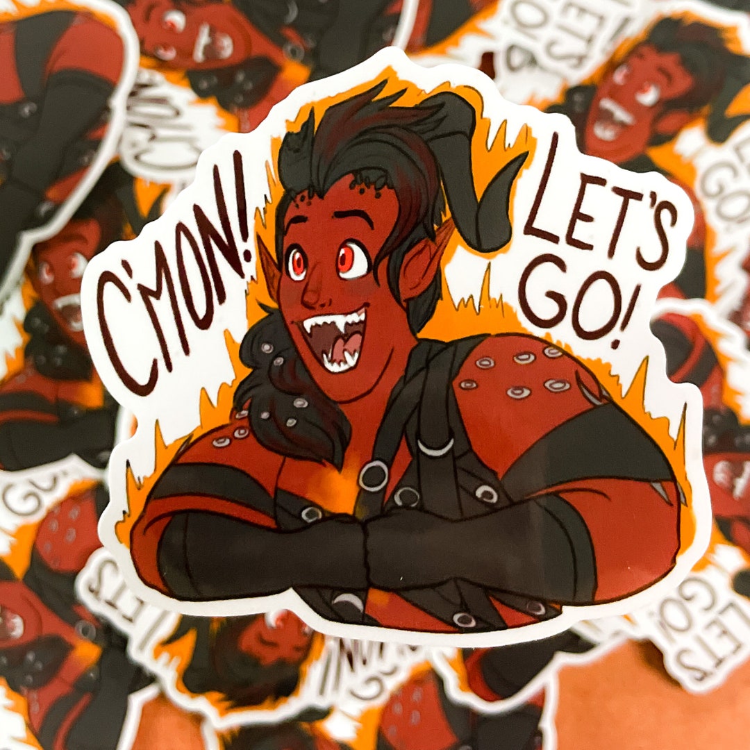 Karlach Baldur's Gate 3 | Individual Vinyl Sticker | Journal | Laptop ...