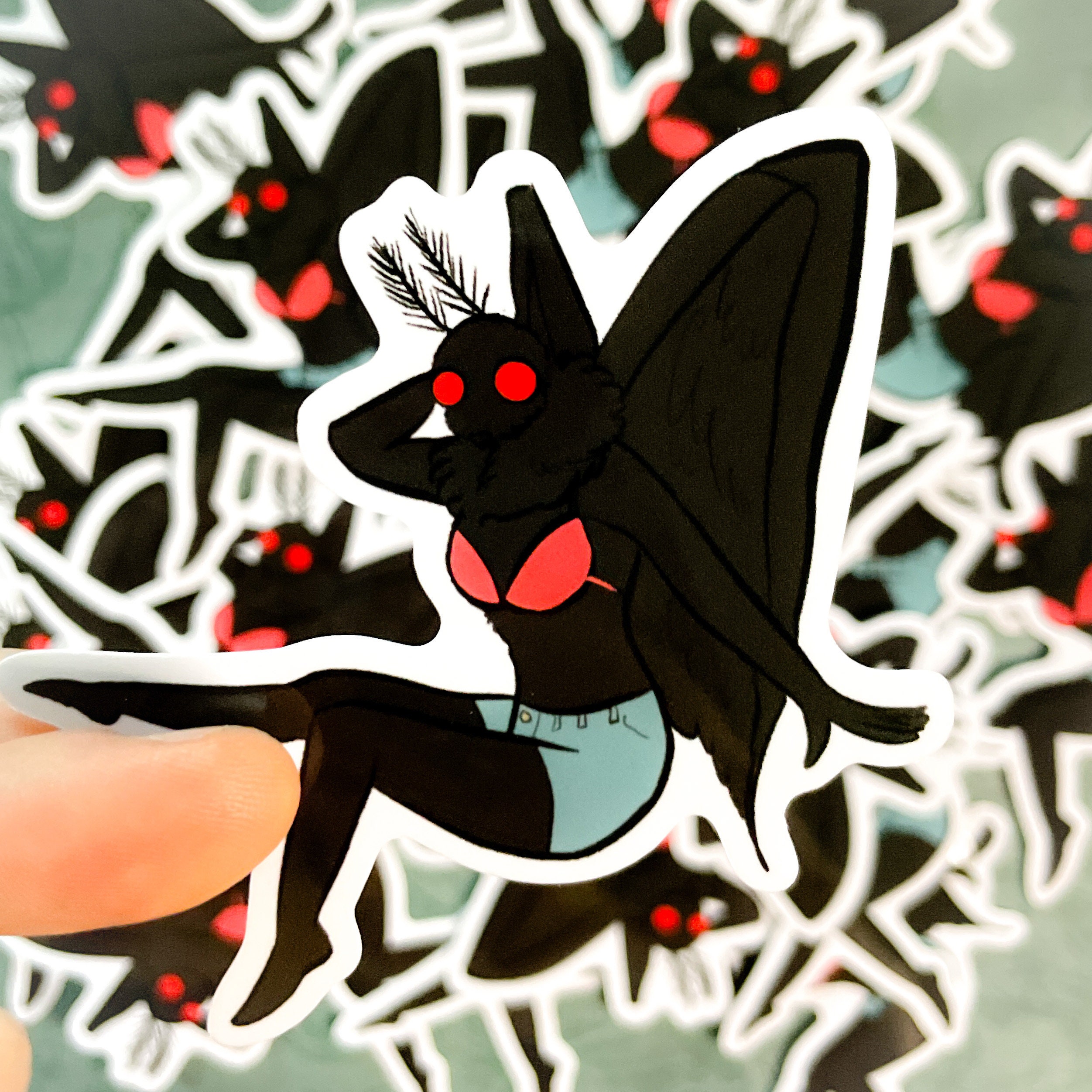 Sexy Mothman Pinup Individual Vinyl Sticker Journal Laptop Sticker ...