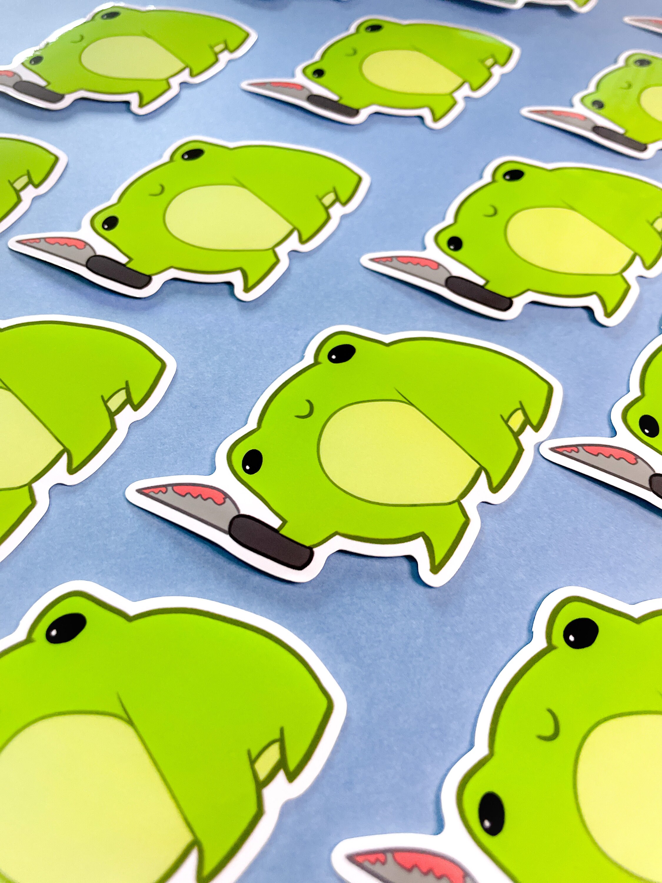 Knife Frog Individual Vinyl Sticker Journal Laptop Sticker Planner ...