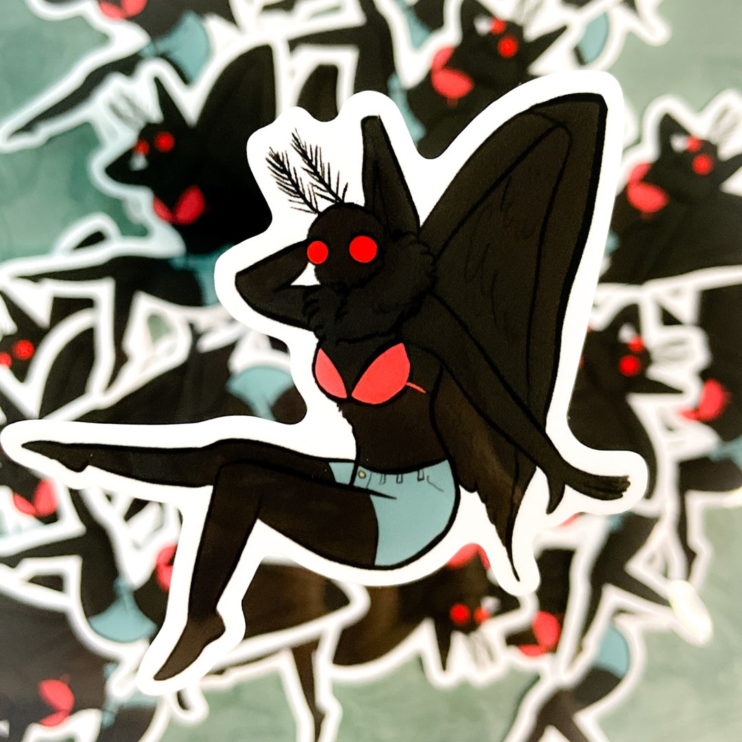 Sexy Mothman Pinup | Individual Vinyl Sticker | Journal | Laptop ...