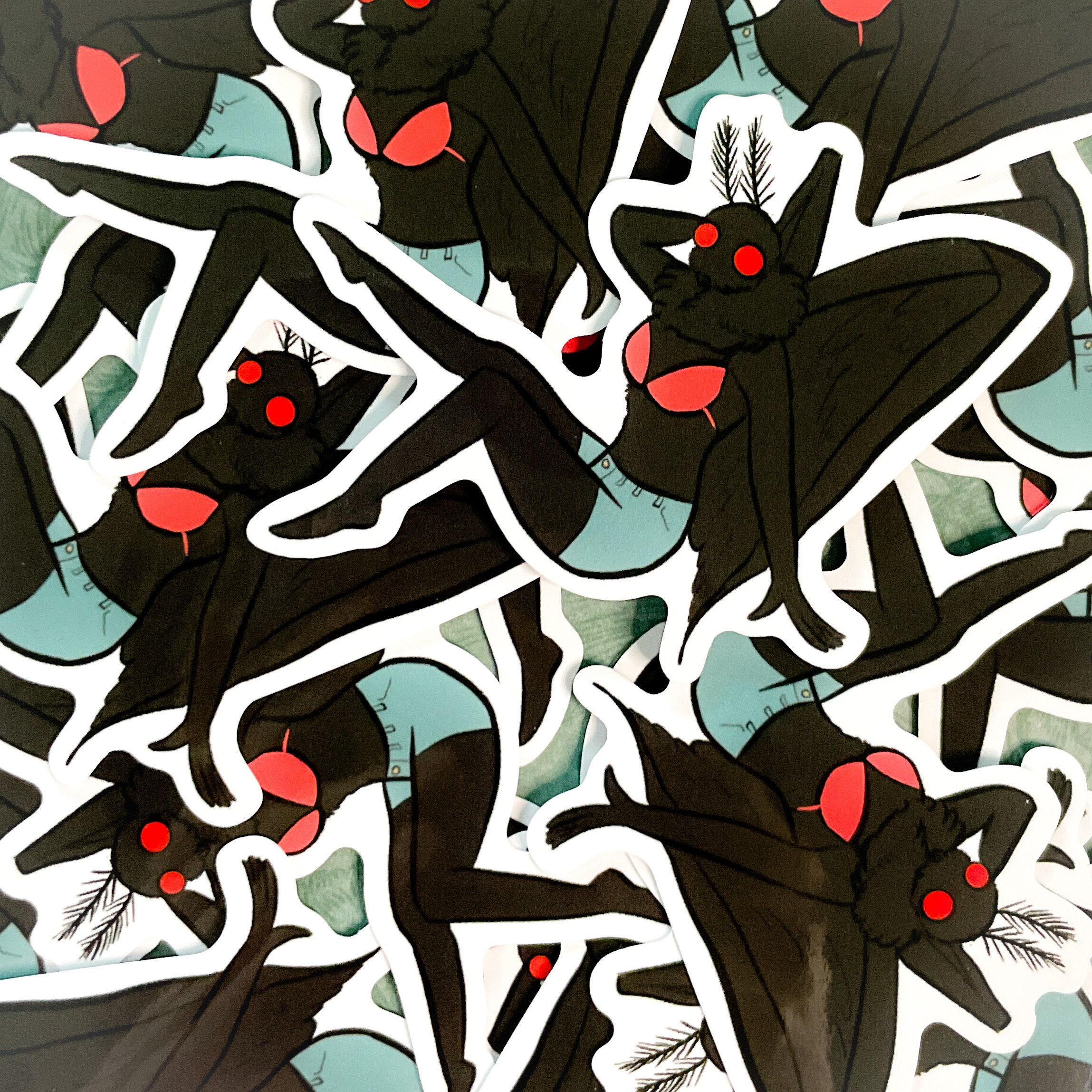 Sexy Mothman Pinup Individual Vinyl Sticker Journal Laptop Sticker ...