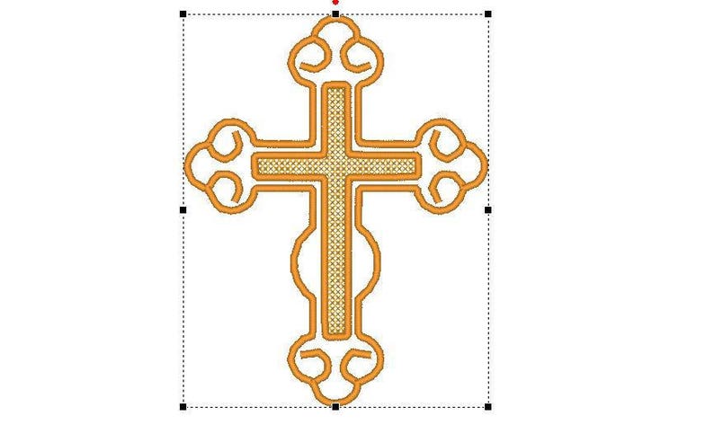 Cross Machine Embroidery Design - Etsy