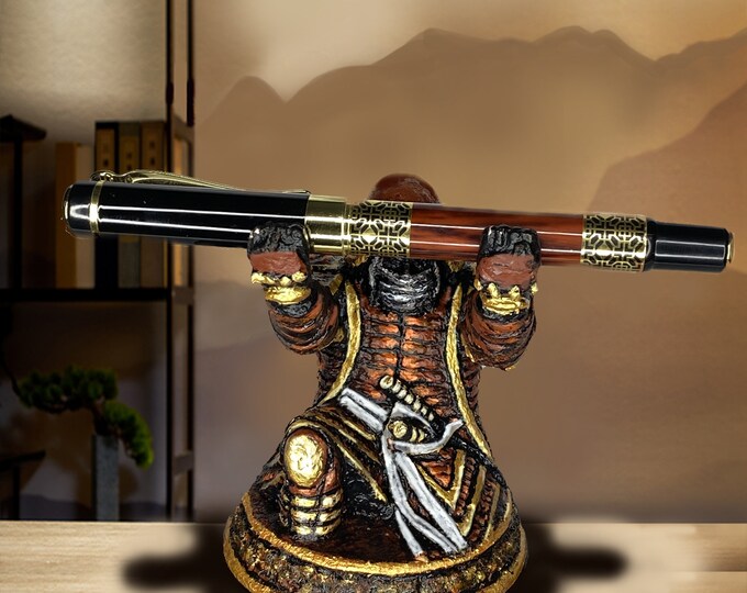 Samurai Limited Edition Pen Holder With Free Luxury Fountain Pen With 5 ...