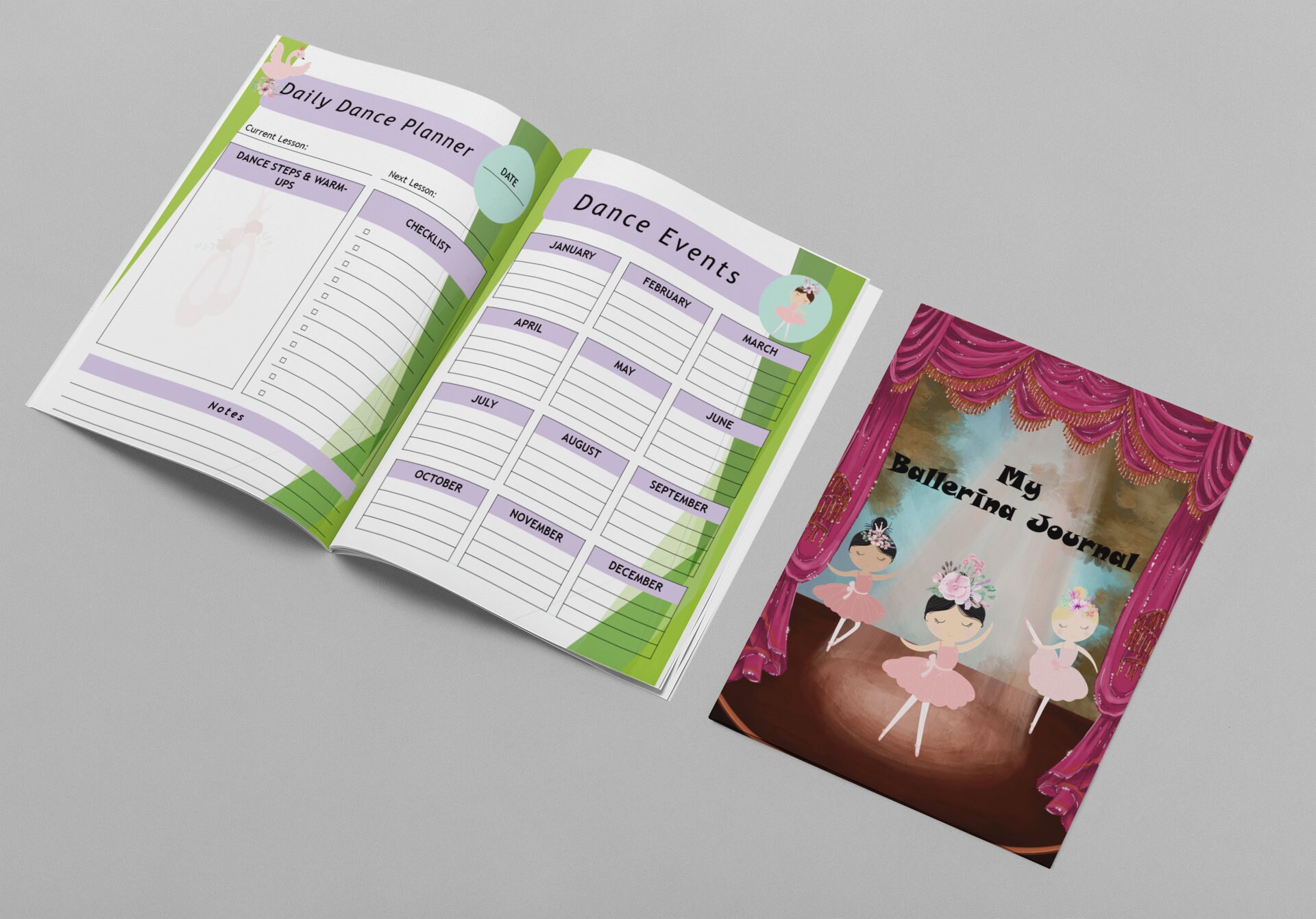 Dance Journal Dance Goals Ballet Notebook Set with a FREE GIFT | Etsy