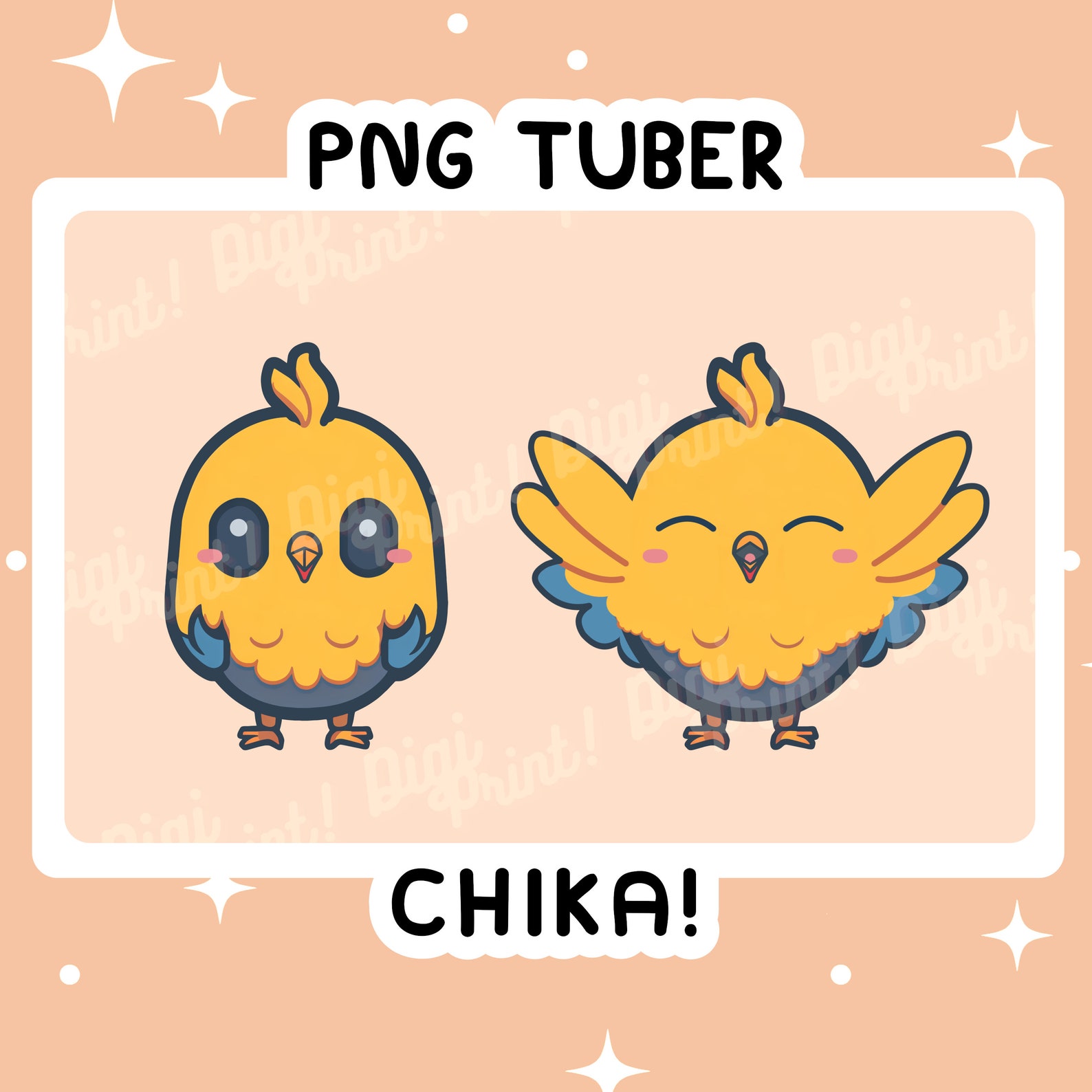 Pngtuber Chika Chicken Chibi Cute Kawaii Twitch Youtube Vtuber ...