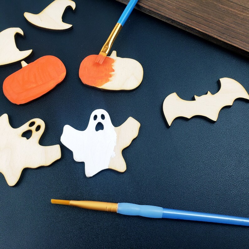 Large Halloween Wood Shape Wood Cutouts, Halloween Craft Blanks. - Etsy