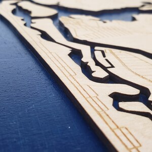 Personalized Custom Lake/location Map Picture 11 X 14 In - Etsy