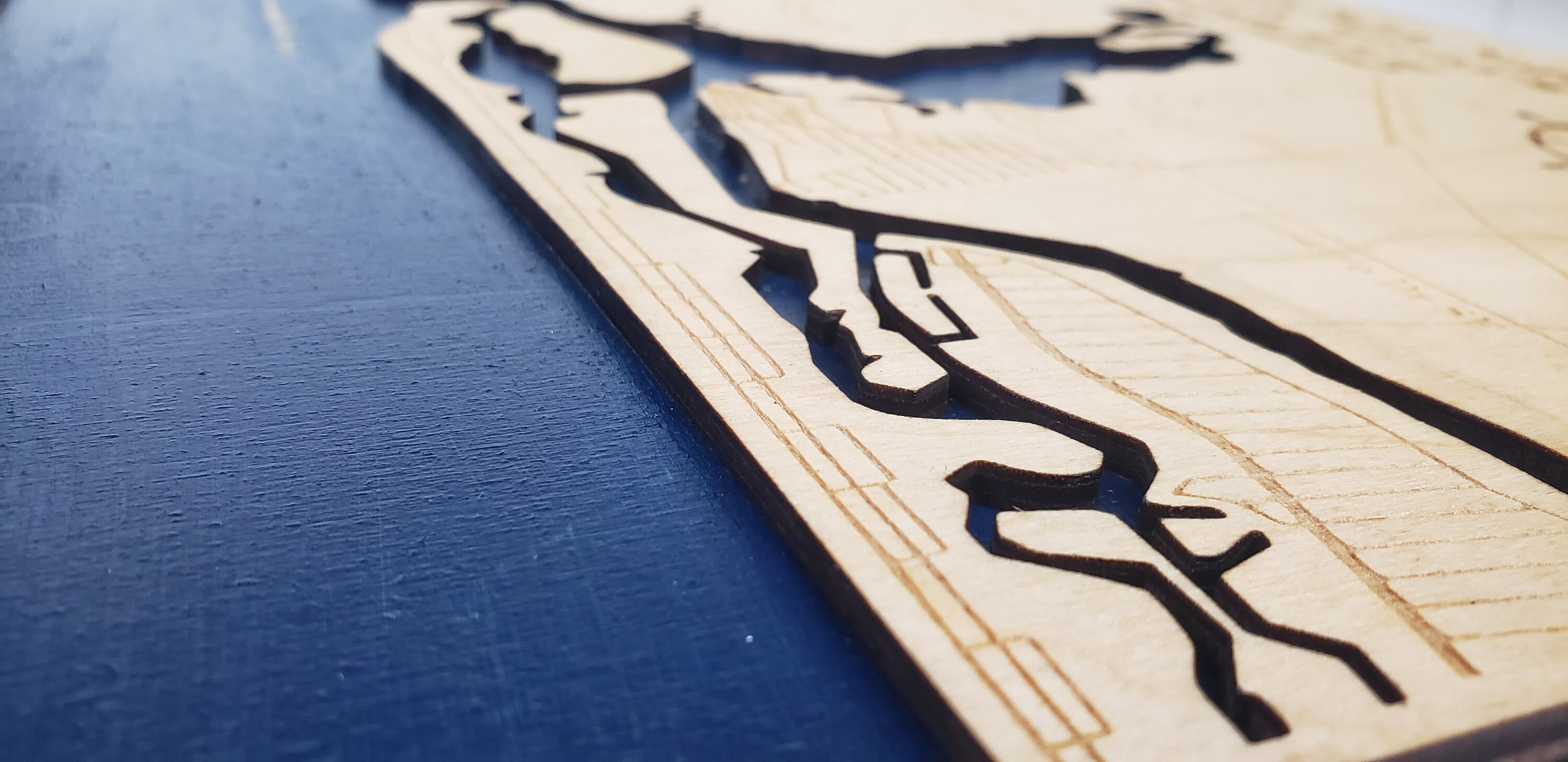Personalized Custom Lake/location Map Picture 11 X 14 In - Etsy