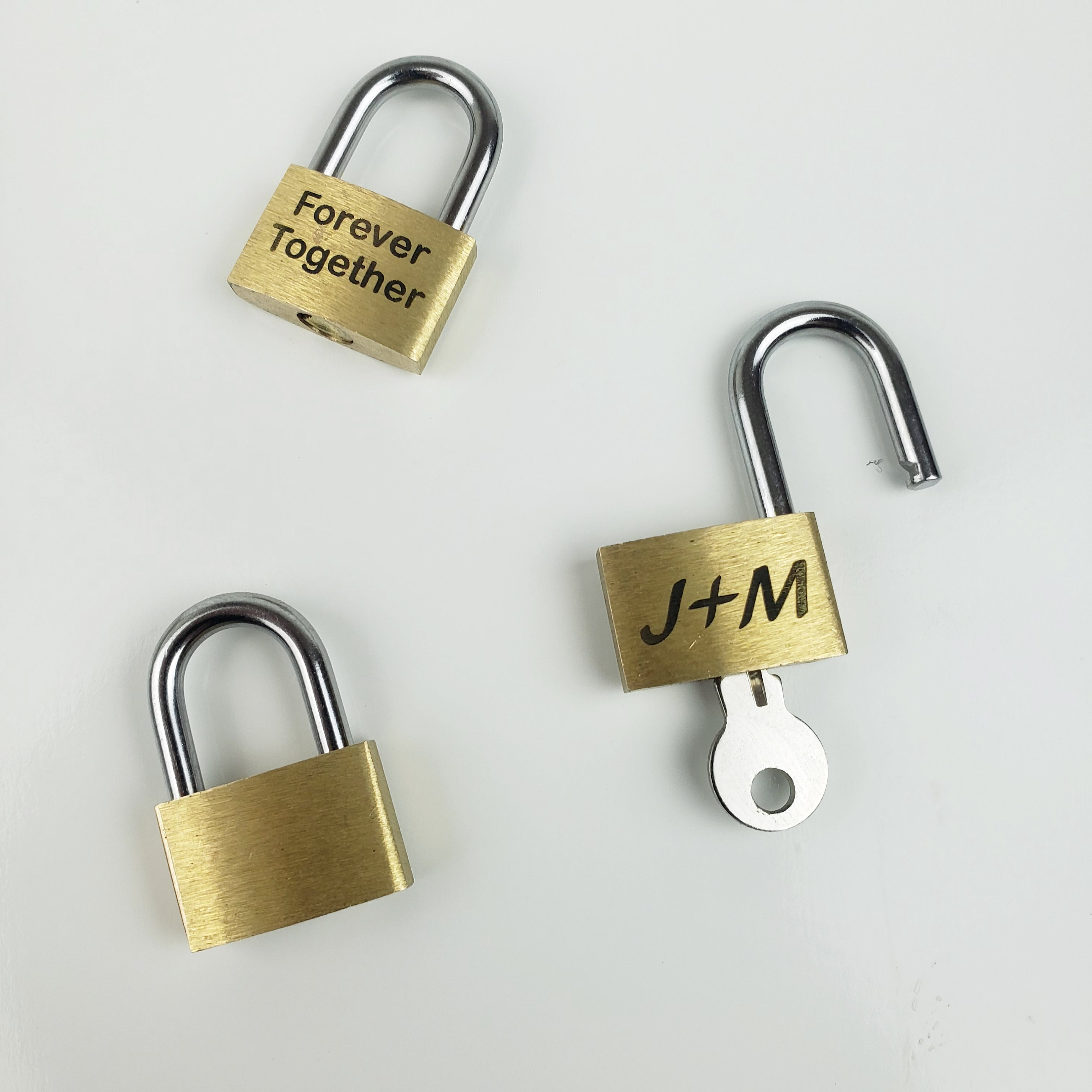 Engraved Lock With Keys |love Lock | Personalized Anniversary Gift ...