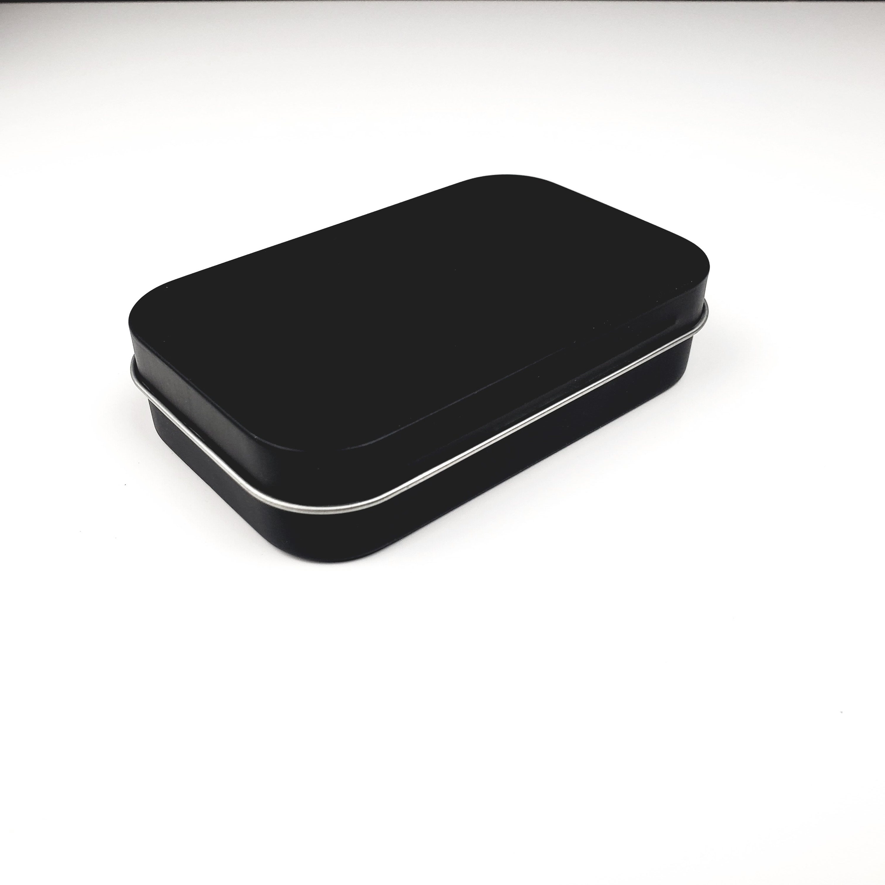 Small Rectangular Black Aluminum Tin Box, Custom Engraved Tin Box - Etsy