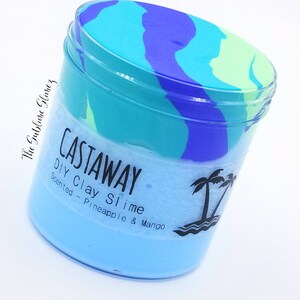 Castaway DIY Clay Inflating Slime Scented Pineapple and - Etsy