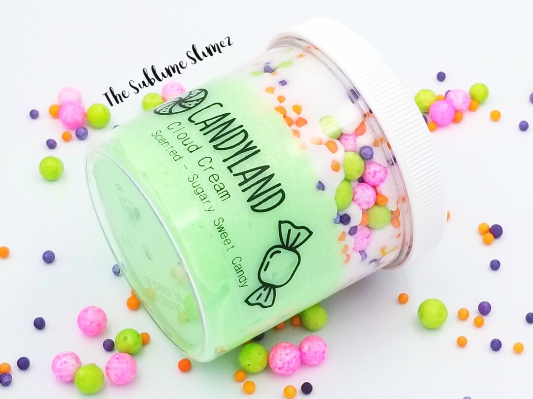 Candy Cloud Cream Slime, With TWO CANDY CHARMS, Scented Candy - Etsy