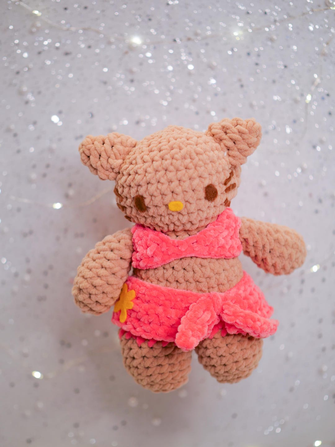 Tropical Kitty Amigurumi Handmade Plush, Soft Cuddly Stuffed Animal ...