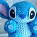 Stitch Amigurumi Handmade Plush, Soft Cuddly Stuffed Animal, Perfect ...