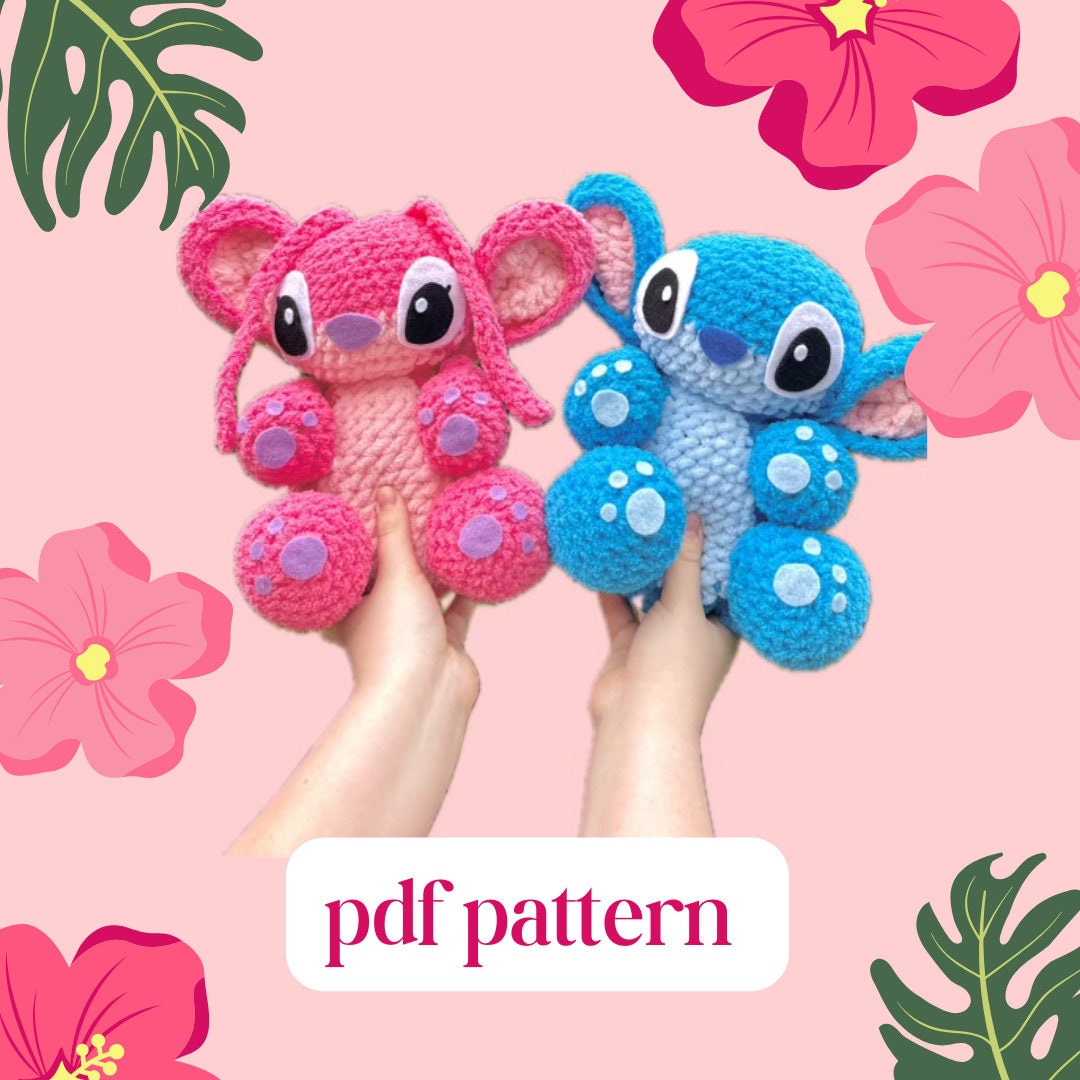 PDF PATTERN** Angel and Stitch Amigurumi Alien Crochet Pattern - Etsy