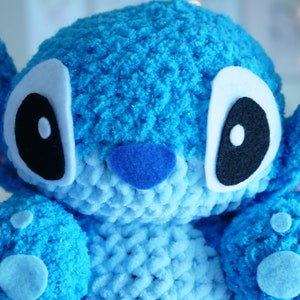 Stitch Amigurumi Handmade Plush, Soft Cuddly Stuffed Animal, Perfect ...