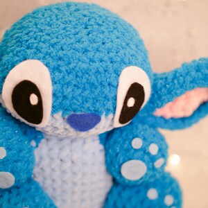 Stitch Amigurumi Handmade Plush, Soft Cuddly Stuffed Animal, Perfect ...