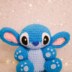 Stitch Amigurumi Handmade Plush, Soft Cuddly Stuffed Animal, Perfect ...