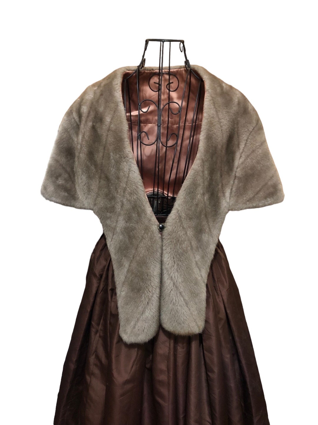 Faux Fur Stole, Vintage Stole, Vintage Faux Fur, Vintage Fur Shawl - Etsy