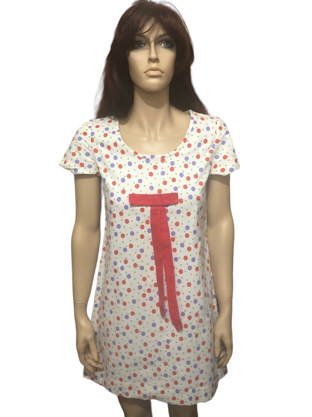 1960s Mini Dress, Polka Dot 60s Dress, Vintage 60s Mini Dress, Vintage ...