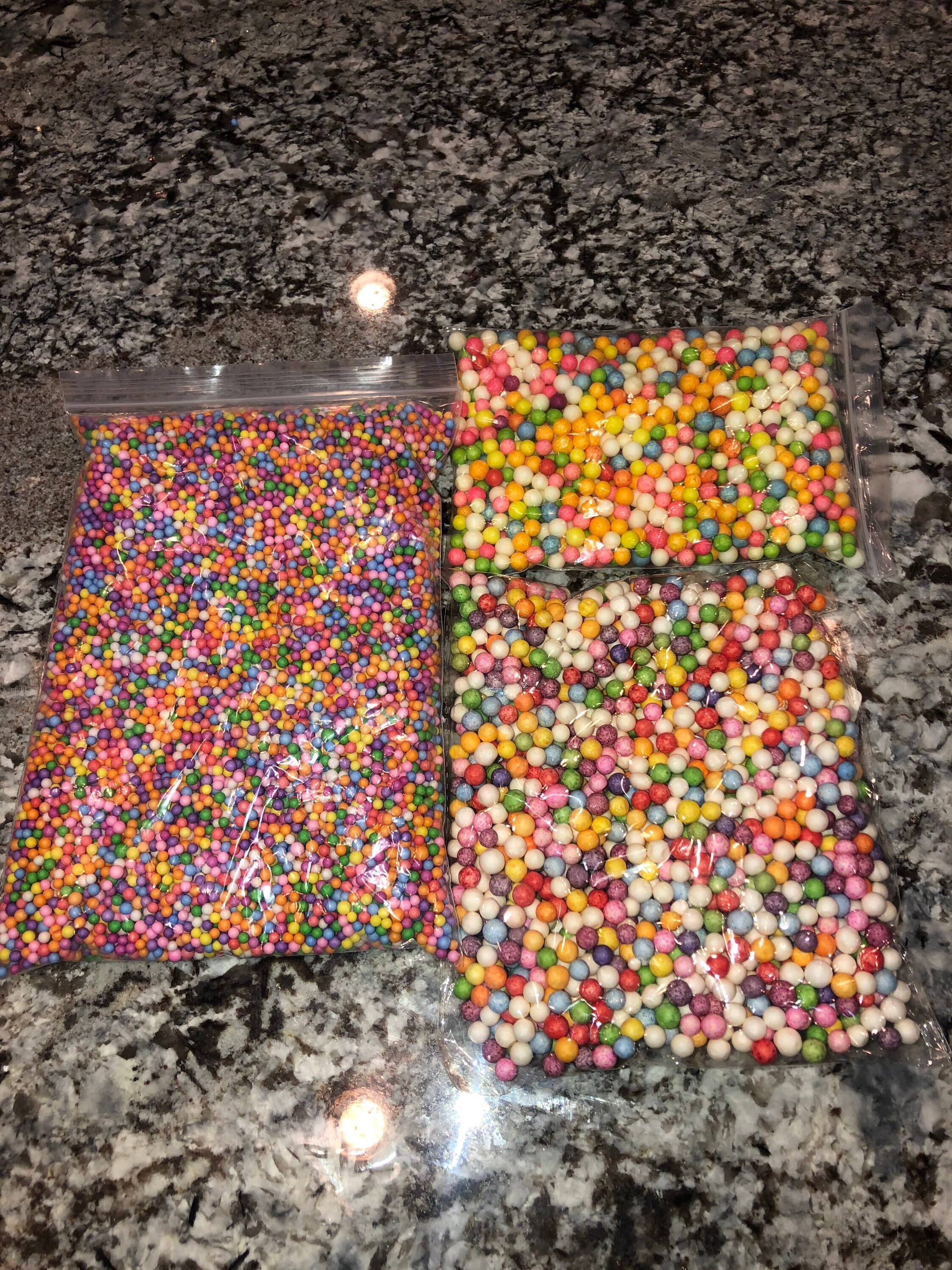 3 Bags of Rainbow FLOAM BEADS for SLIME - Etsy