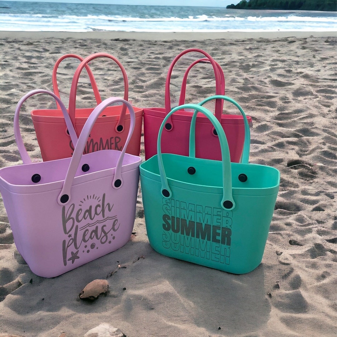 Large Personalized Tote Bag | Personalized Beach Bag | Personalized ...