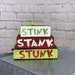 Stink Stank Stunk Stacker Blocks Christmas Decor Christmas Blocks ...