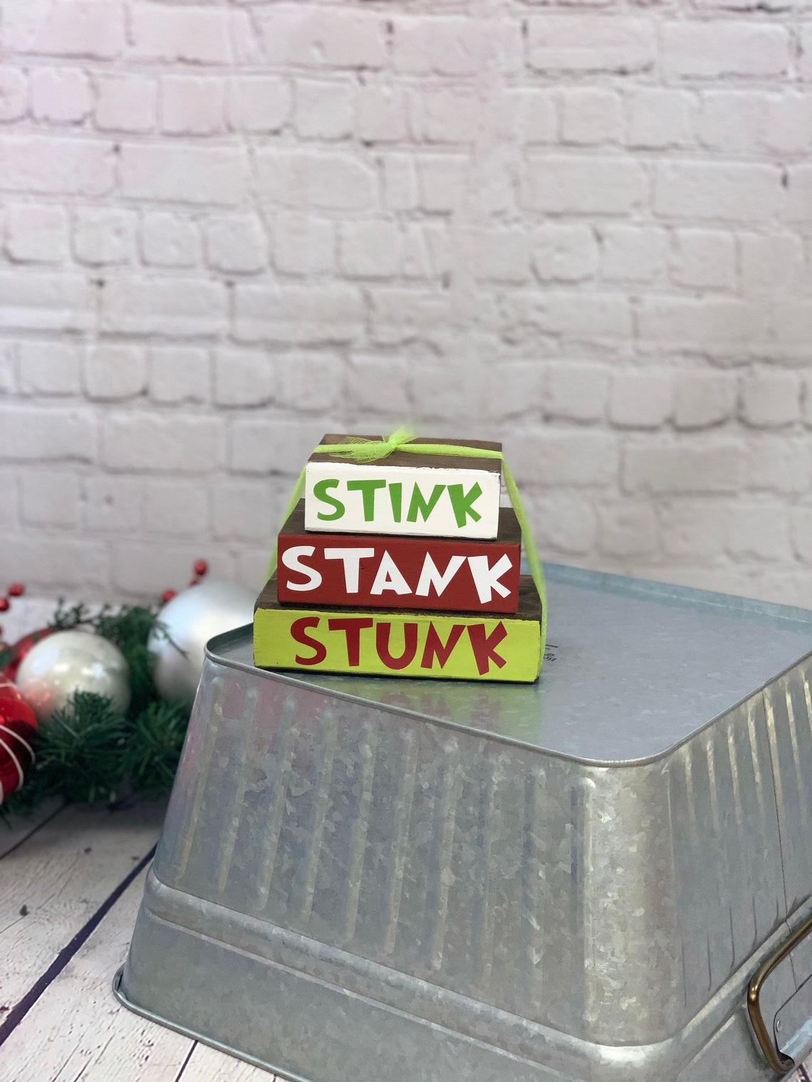 Stink Stank Stunk Stacker Blocks Christmas Decor Christmas - Etsy