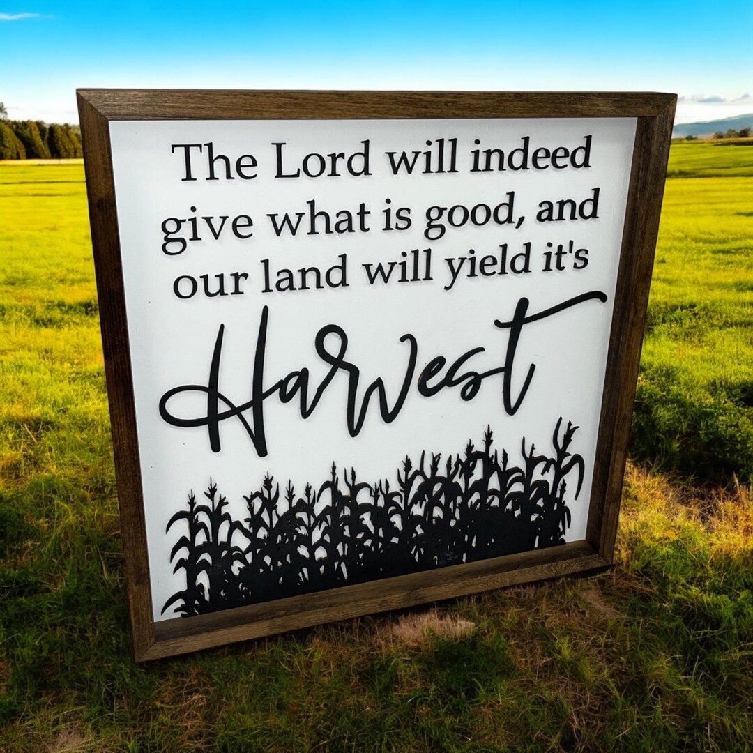 Harvest Prayer Farmhouse Sign | Fall Decor | Autumn Decor | Farmhouse ...