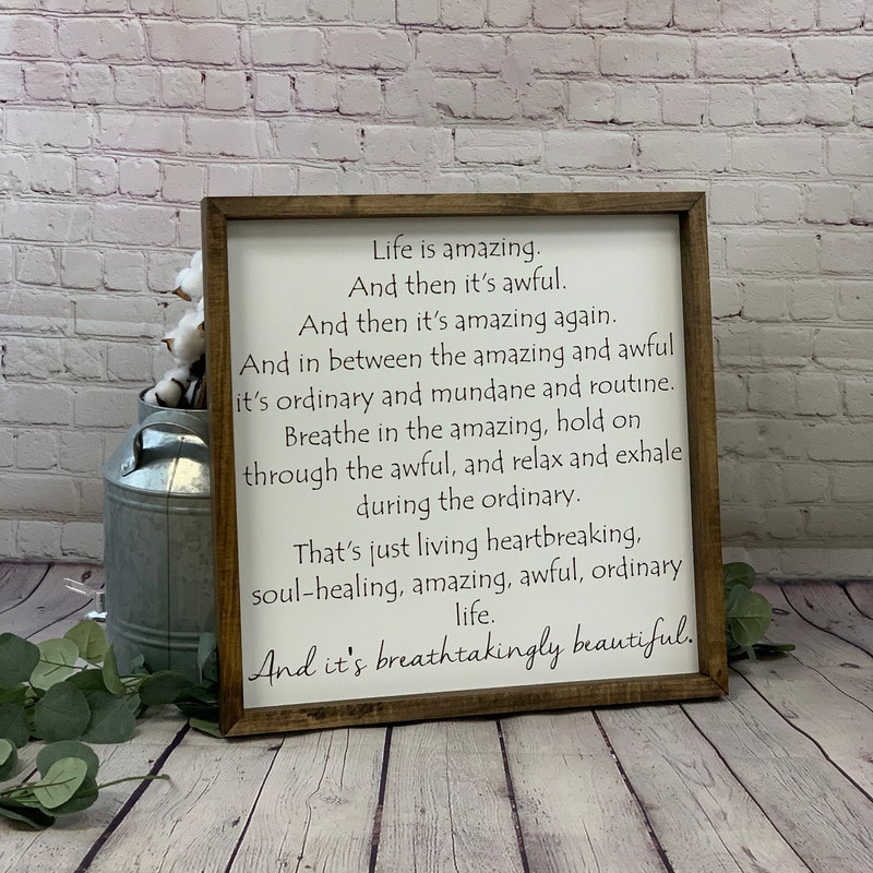 Life is Amazing - Etsy