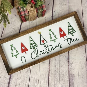 O Christmas Tree Farmhouse Sign | Christmas Decor | Holiday Decor ...