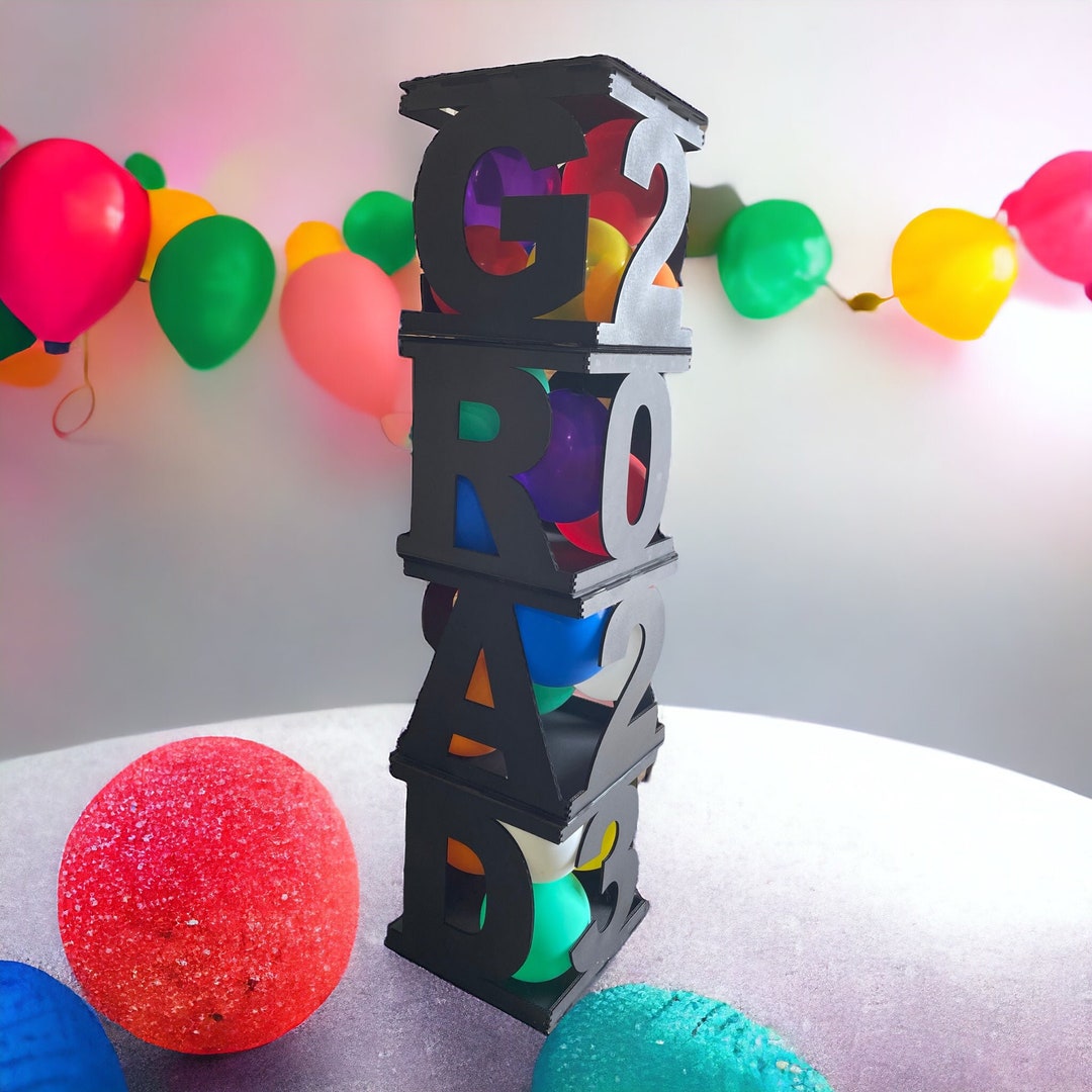 Graduation Balloon Box | Graduation Party Decor | Grad Party ...