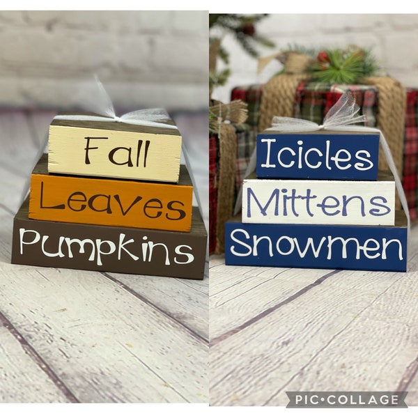 Reversible Wood Blocks - Etsy