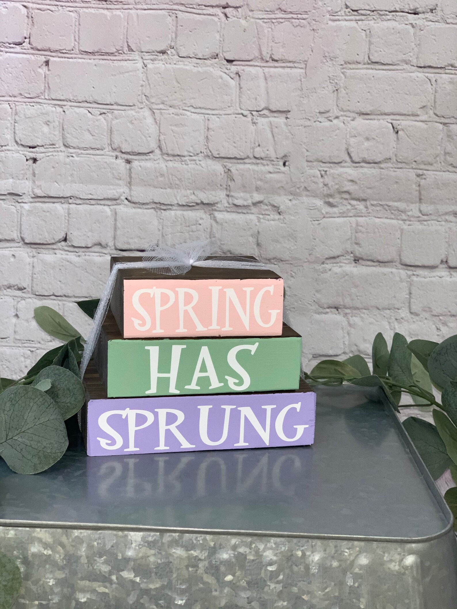 Easter Spring Reversible Stacker Blocks | Spring Decor | Easter Decor ...