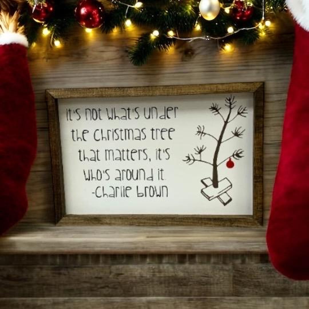 It's Not Whats Under the Christmas Tree That Matters Framed Sign ...