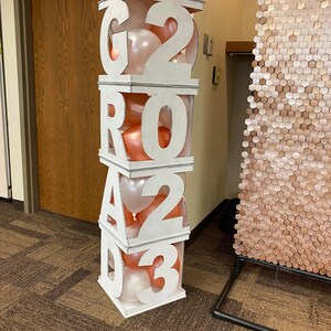 Graduation Balloon Box | Graduation Party Decor | Grad Party ...