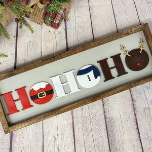 HO HO HO Farmhouse Sign Farmhouse Christmas Modern - Etsy