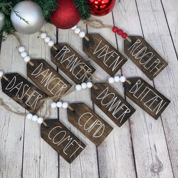 Christmas Name Tag - Etsy