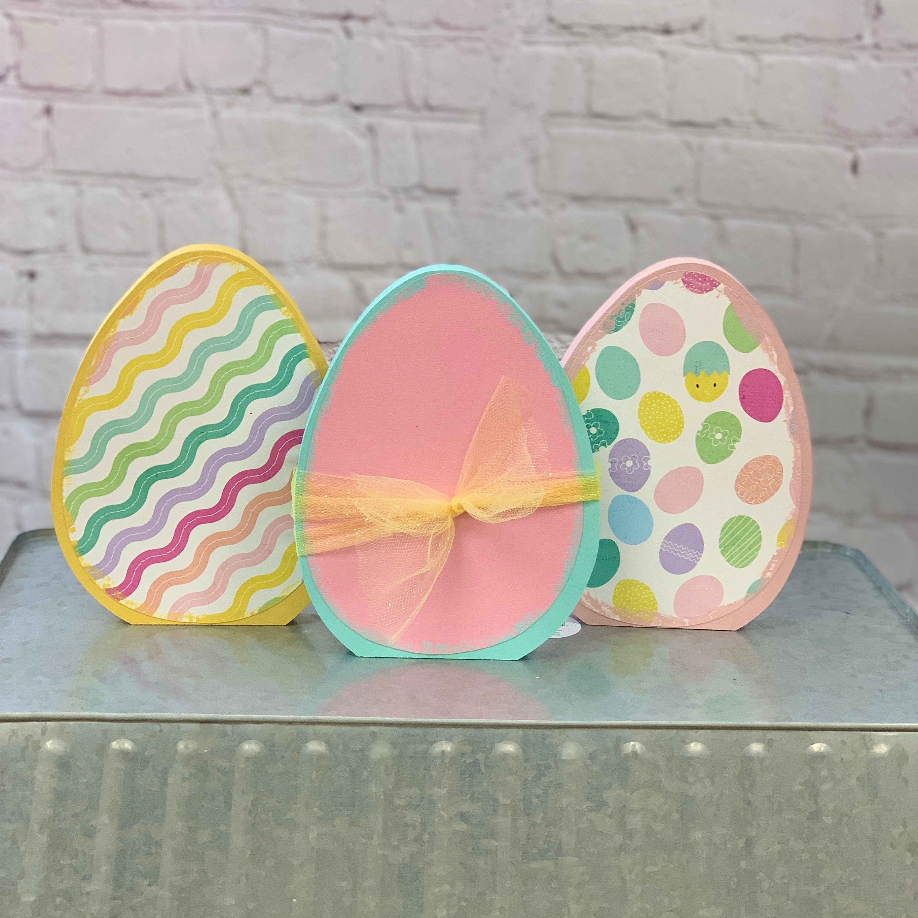 Easter Eggs (cut Out) Blocks | Easter Decor | Easter Blocks | Spring ...