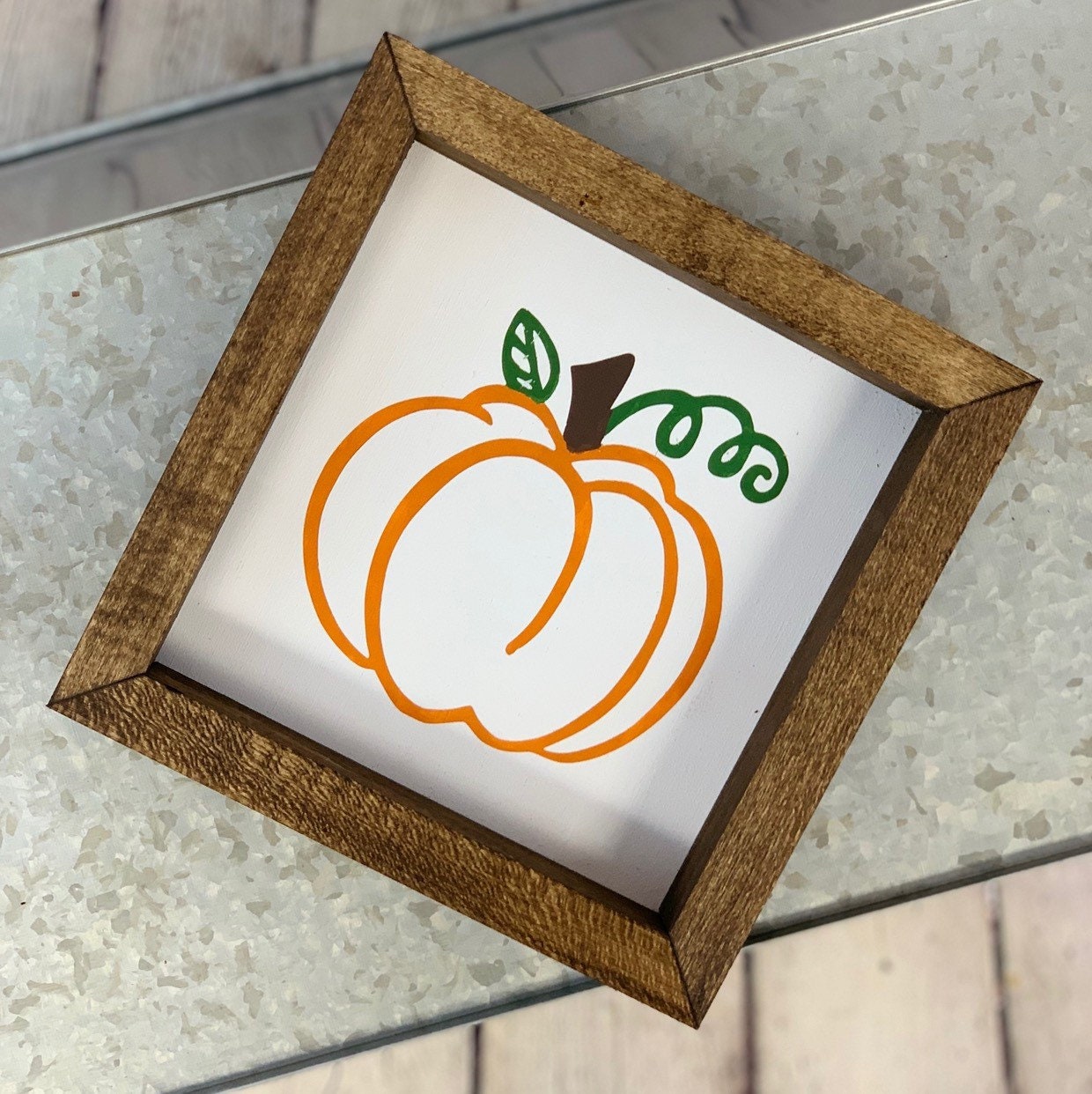 Pumpkin Farmhouse Mini Sign | Fall Decor | Pumpkin Decor | Farmhouse ...