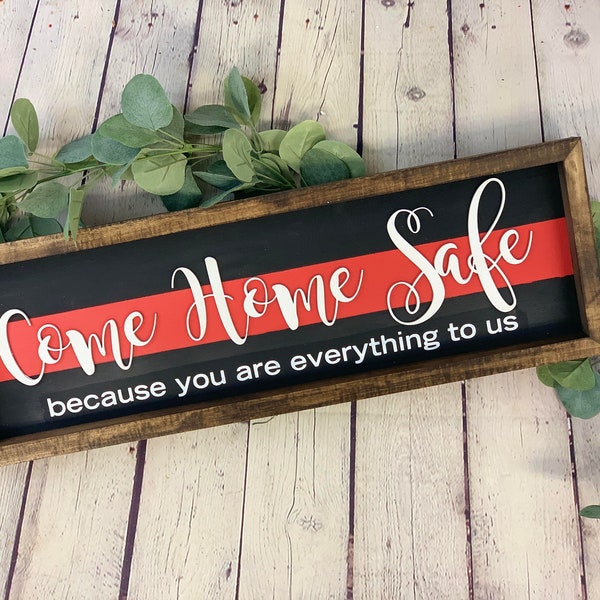 Firefighter Home Sign - Etsy