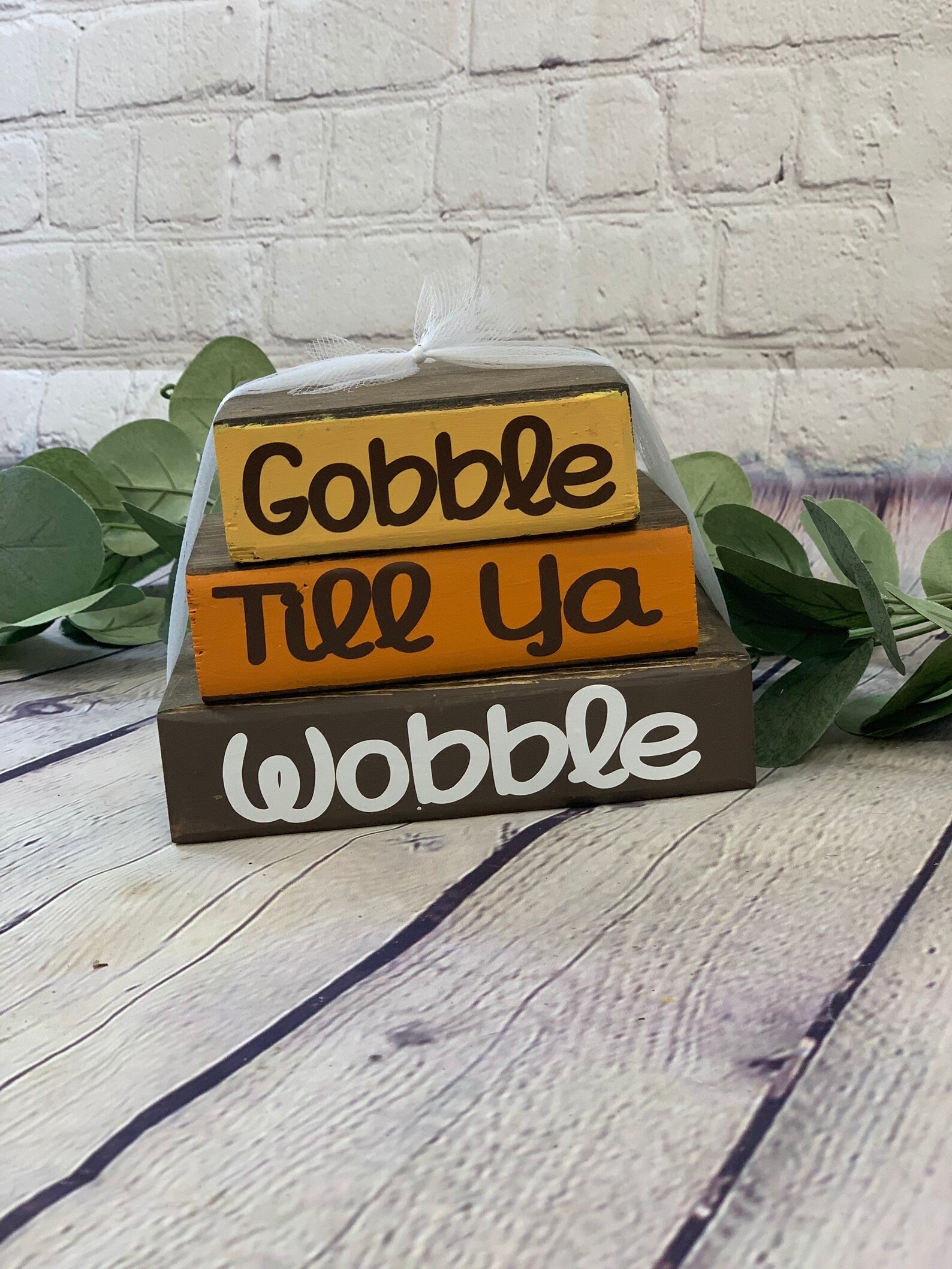 Fall Christmas Reversible Stacker Blocks | Fall Decor | Christmas Decor ...