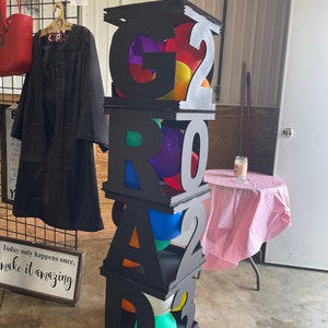 Graduation Balloon Box | Graduation Party Decor | Grad Party ...